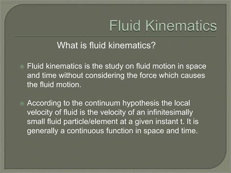 Fluidkinematicsppt