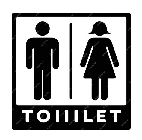 Le Panneau De Toilette Des Filles Et Des Garçons Licône Des Toilettes