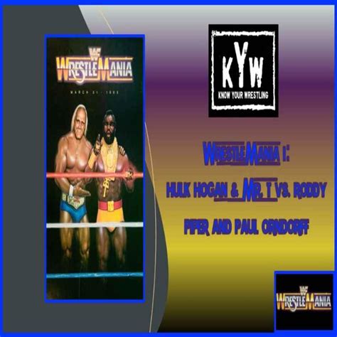 Wrestlemania I Hulk Hogan And Mr T Vs Roddy Piper And Paul Orndorff