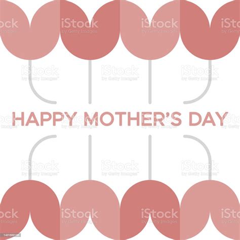 행복한 어머니의 날 기하학적 인 꽃 벡터 일러스트 레이 션 평면 디자인 0명에 대한 스톡 벡터 아트 및 기타 이미지 0명 3월 개념 Istock