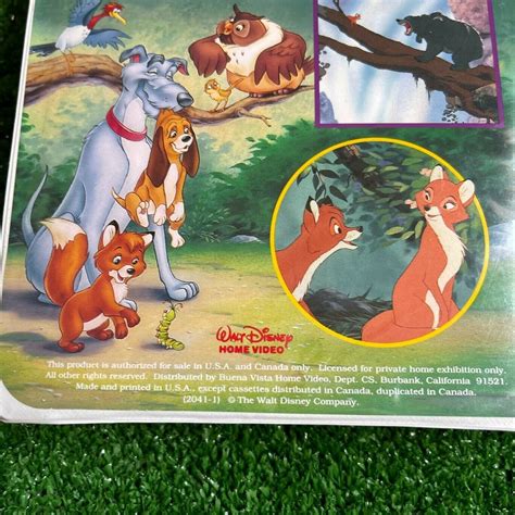 The Fox And The Hound Disney Classic Black Diamond Collection Vhs