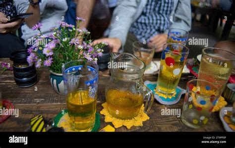 The Cafe Space In The Small City Of Saigon Has An Ancient Republican Look Old Vases Old Chairs