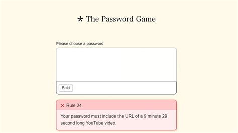 Password Game Youtube Url Hướng Dẫn Giải Mã Rule 24 Hiệu Quả
