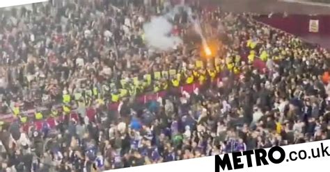 Watch Fans Cause Chaos At West Hams Clash With Anderlecht Metro Video
