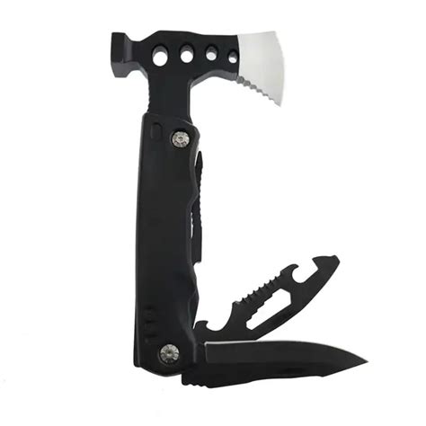 Outdoor Survival Essential Multifunctional Hammer Axe Handle Camping Multipurpose Tools Axe Mini