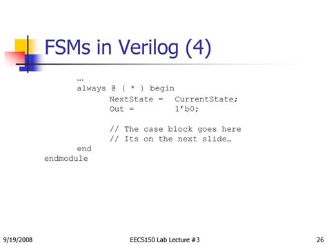 Verilog Synthesis And Fsms Ppt Download