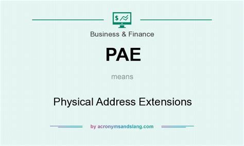 Pae Physical Address Extensions In Business And Finance By
