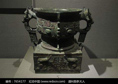 西周早期鱼伯双耳方座簋高清图片下载 红动中国