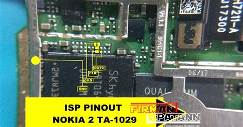 ISP PINOUT NOKIA TA 1029
