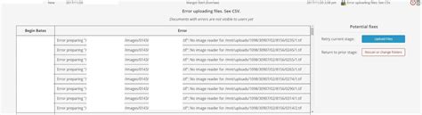 Processed Data Errors Knowledge Base