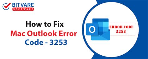 Mac Outlook Error Code 3253 Server Connection Failed