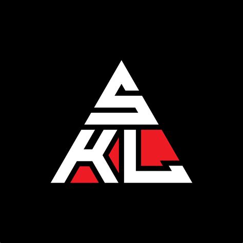 Skl Triangle Letter Logo Design With Triangle Shape Skl Triangle Logo