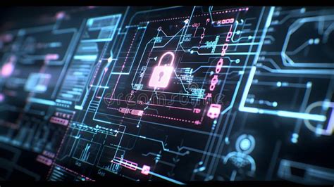 Futuristic Computer Screen Displaying A Digital Signing Stock