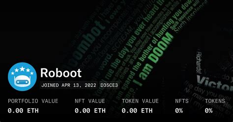 Roboot Profile Opensea