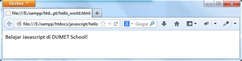 Mencetak Output Di Javascript Bagian 3