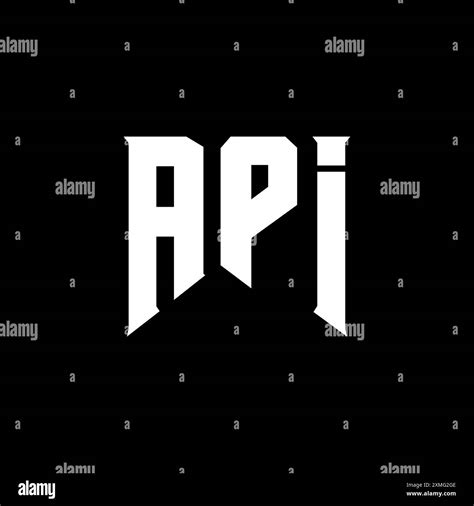 Api Letter Logo Design For Technology Company Api Logo Design Black