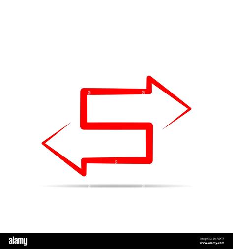 The Left And Right Arrows Icon Vector Illustration Web Line Arrows