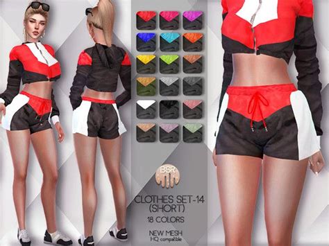 Busra Tr S Clothes SET 14 SHORT BD67 Outfit Sets Clothes Sims 4