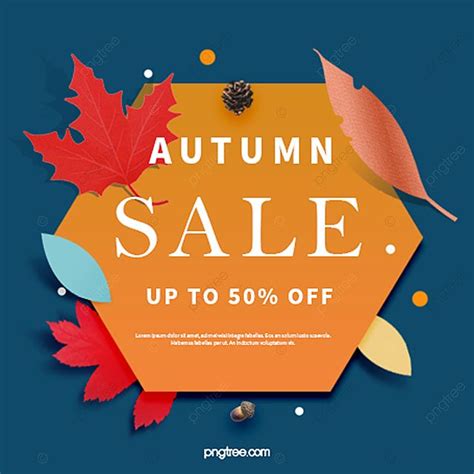 빈티지 가을 종이 컷 스타일 프로모션 배너 Psd 다운로드