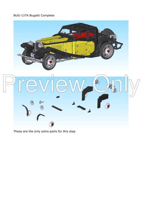 Lego Moc 1933 Bugatti 50t By Marthart Rebrickable Build With Lego