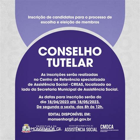 Monsenhor Gil Abre Seleção Para Novos Membros Do Conselho Tutelar