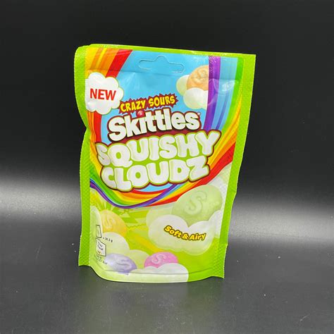 New Skittles Crazy Sours Squishy Cloudz Soft And Airy 94g Uk Specia