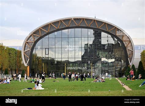 Paris France The Grand Palais Ephemere A Temporary Exhibition Hall