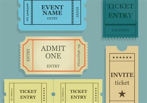 Admit One Ticket Vector Art Icons And Graphics For Free Download