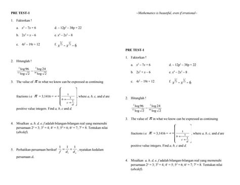 Pre Test 1 Math Astro Doc