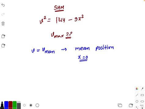 A Particle Is Executing A Linear Shm Its Velocity At A Distance X From