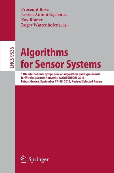 Algorithms For Sensor Systems Fachbuch Bücher De