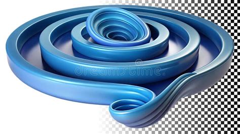 Blue Swirl Disc Shape Abstract Design Modern Texture And Vibrant