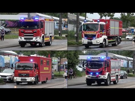 EM24 Dortmund Einsatzfahrten Zahlreicher Feuerwehren Und