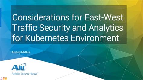 Considerations For East West Traffic Security And Analytics For Kubernetes Environment Ppt