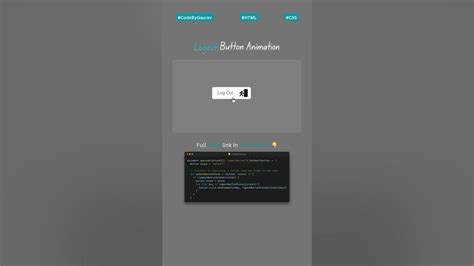 🔄 Logout Button With Cool Hover And Click Effects Webdevelopment Coding