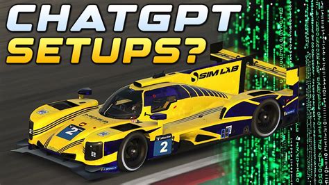 Can AI Create FASTER Setups Testing ChatGPT IRacing Setups YouTube