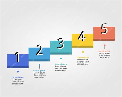 Premium Vector Timeline Step Square Chart Template For Infographic