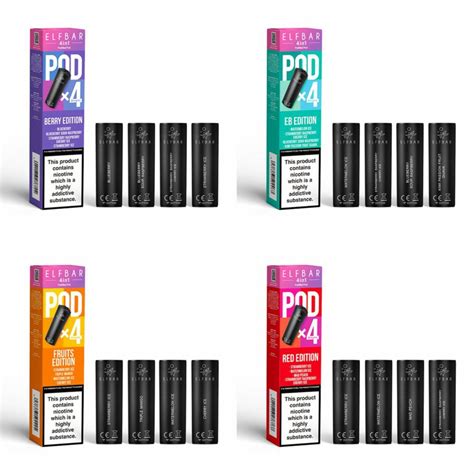 Elf Bar 4 In 1 Prefilled Pods 4 Pack E Cig Clouds