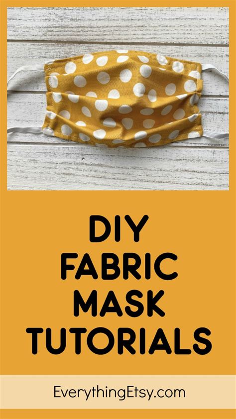 DIY Fabric Mask Easy Tutorials Videos EverythingEtsy