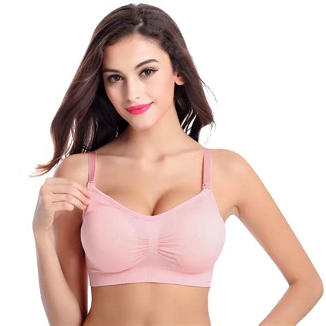 Buy Women Gather Front Buckle Nursing Bra Maternity