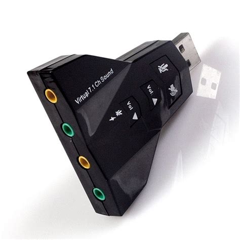 Computer External Sound Card Microphone Adapter Free Drive External Usb