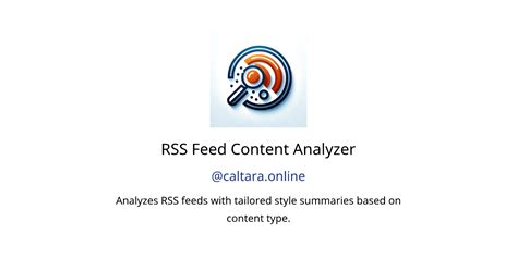 Rss Feed Content Analyzer Gpts Features And Functions Examples And
