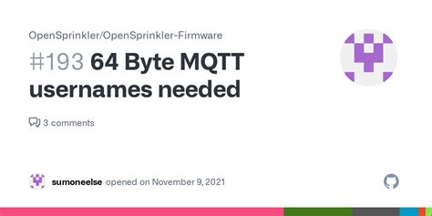 Byte Mqtt Usernames Needed Issue Opensprinkler