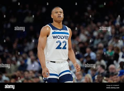 Minnesota Timberwolves Guard Jaylen Clark 22 Stands On The Court