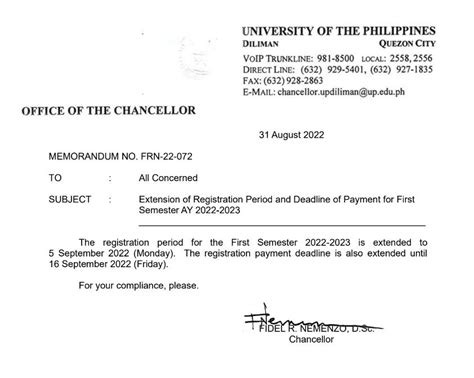 Extension Of Payment