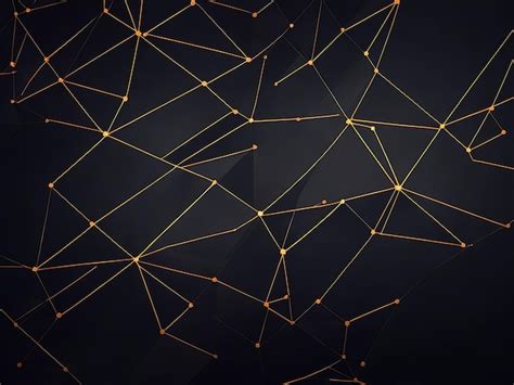 Premium Ai Image Abstract Polygonal Space Low Poly Dark Background