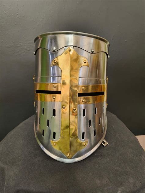 Crusader Helmet Templar Crusader Helmet Medieval Helmet Etsy