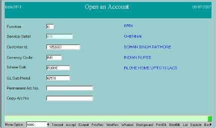 Loan Account Opening In Finacle Through OAAC In Detail Finacle