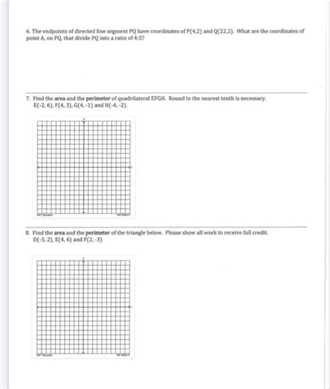 Solved 6 The Endpoints Of Directed Line Segment Pq Have