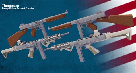 Modernized Thompson Submachine Gun By Theocomm On Deviantart